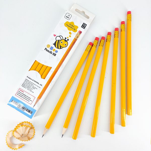 Bee Pencil HB 12 pcs/pencils 12 woodcase #2 HB pencils made from high ...